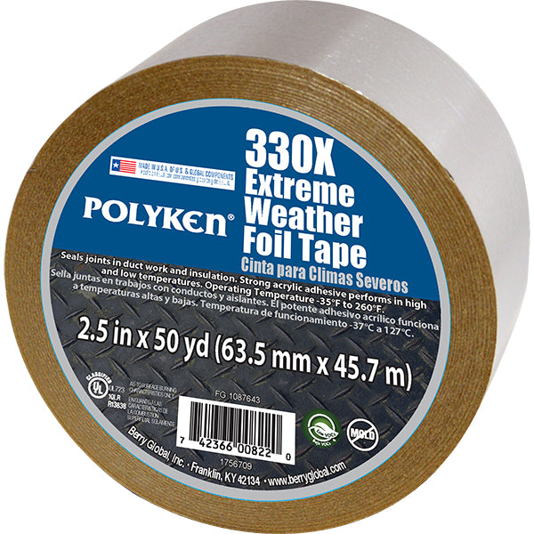POLYKEN 330X Extreme Weather Foil Tape – MercoTape